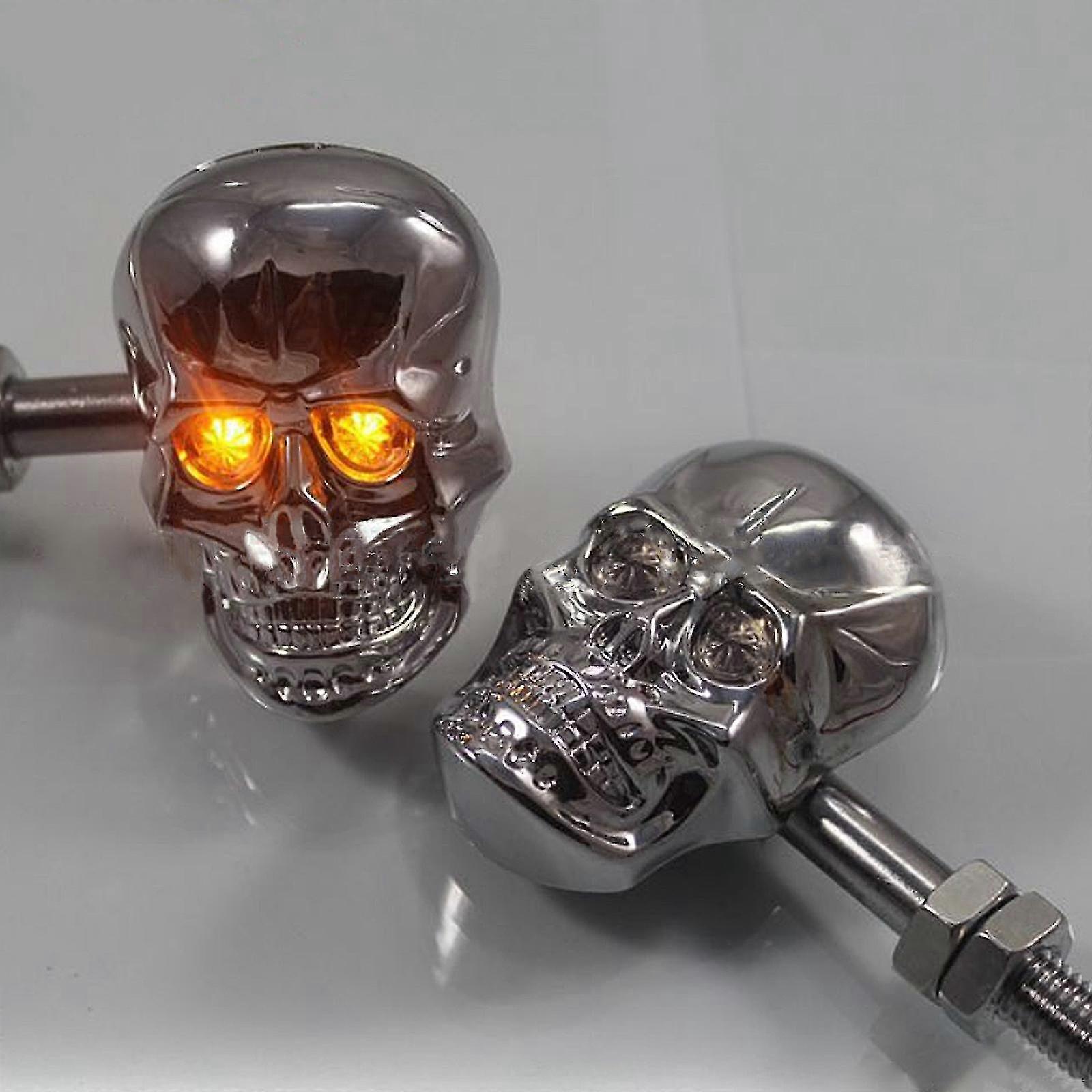 Indicators Lights Led Turn Signal New Style Yellow Retro Electroplated ...