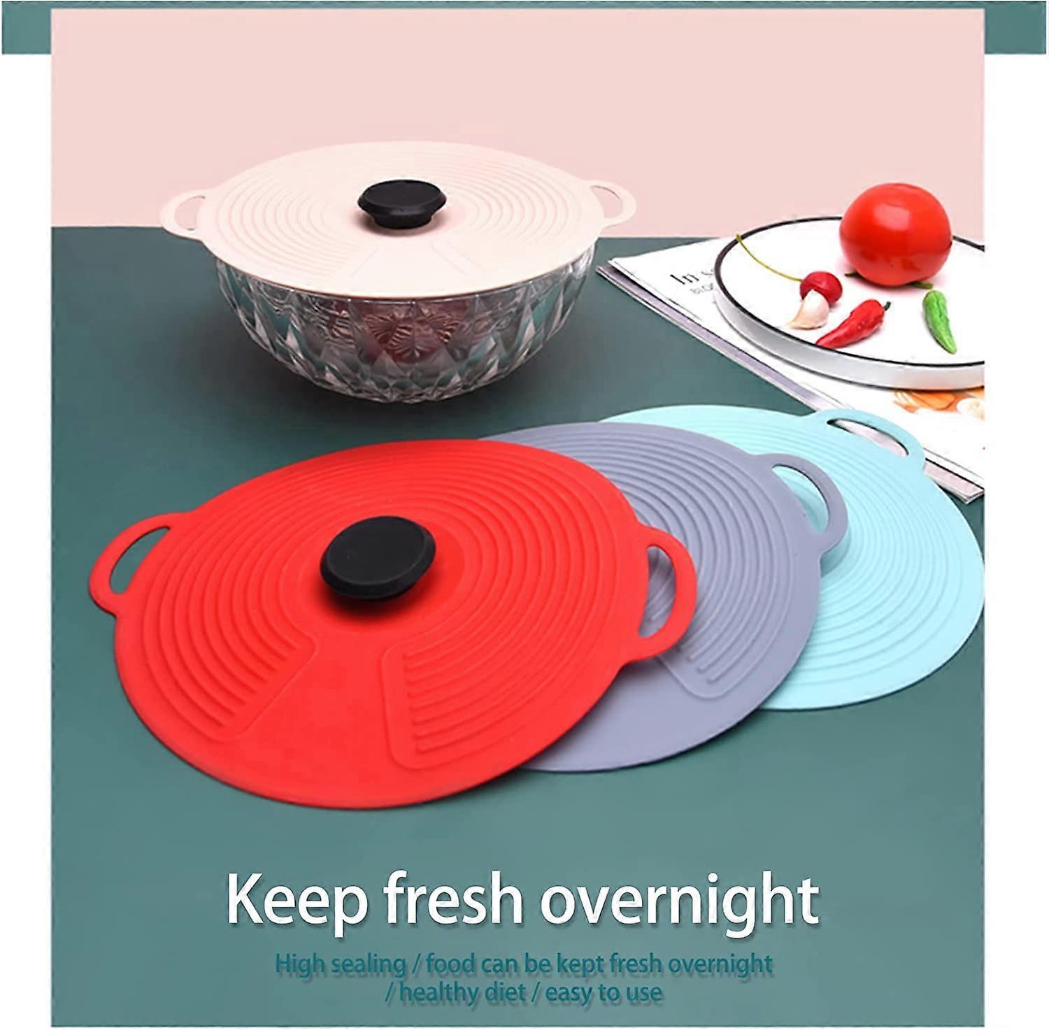 Silicone Lids for Pots and Pans, Reusable Silicone Lids for Bowls and ...