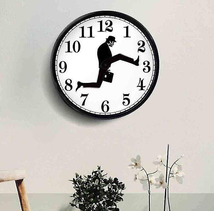 Inspired Silly Walk Wall Clock Creative Silent Mute Clock Wall Art ...