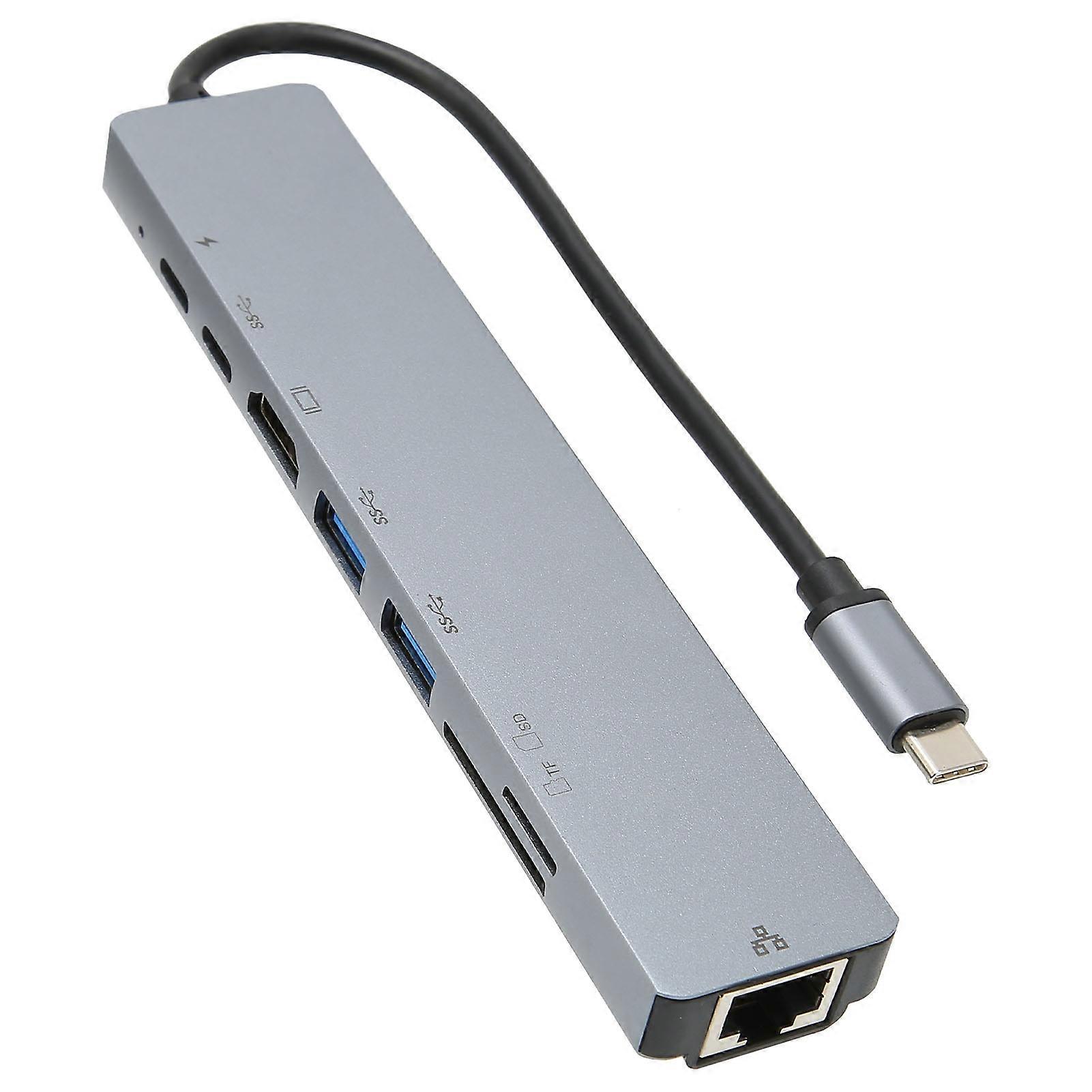 USB C Dock 8 in 1 Multifunctional Type C to RJ45 USB3.0 USB C HD ...
