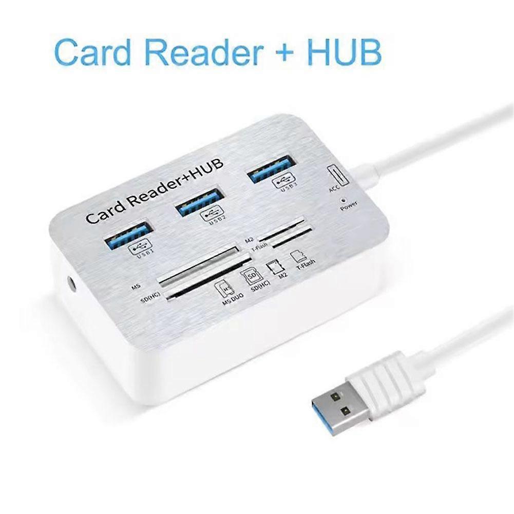 All-in-one USB 3.0 HUB Card Reader Combo Micro SD TF Memory Card Reader ...