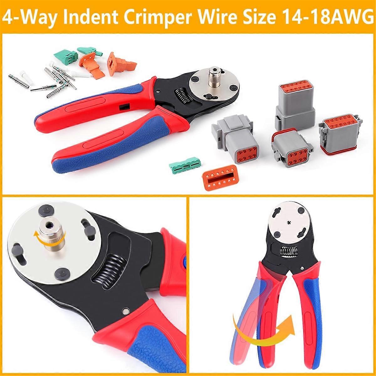 338Pcs Dt Deutsch Connector Kit - 2 3 4 6 8 12 Pin Connectors, Crimping ...