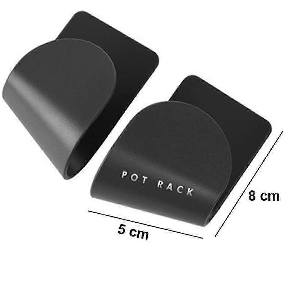 10 Pieces Wall Mount Pot Lid Organizers Racks Plastic Pot Lid Storage ...