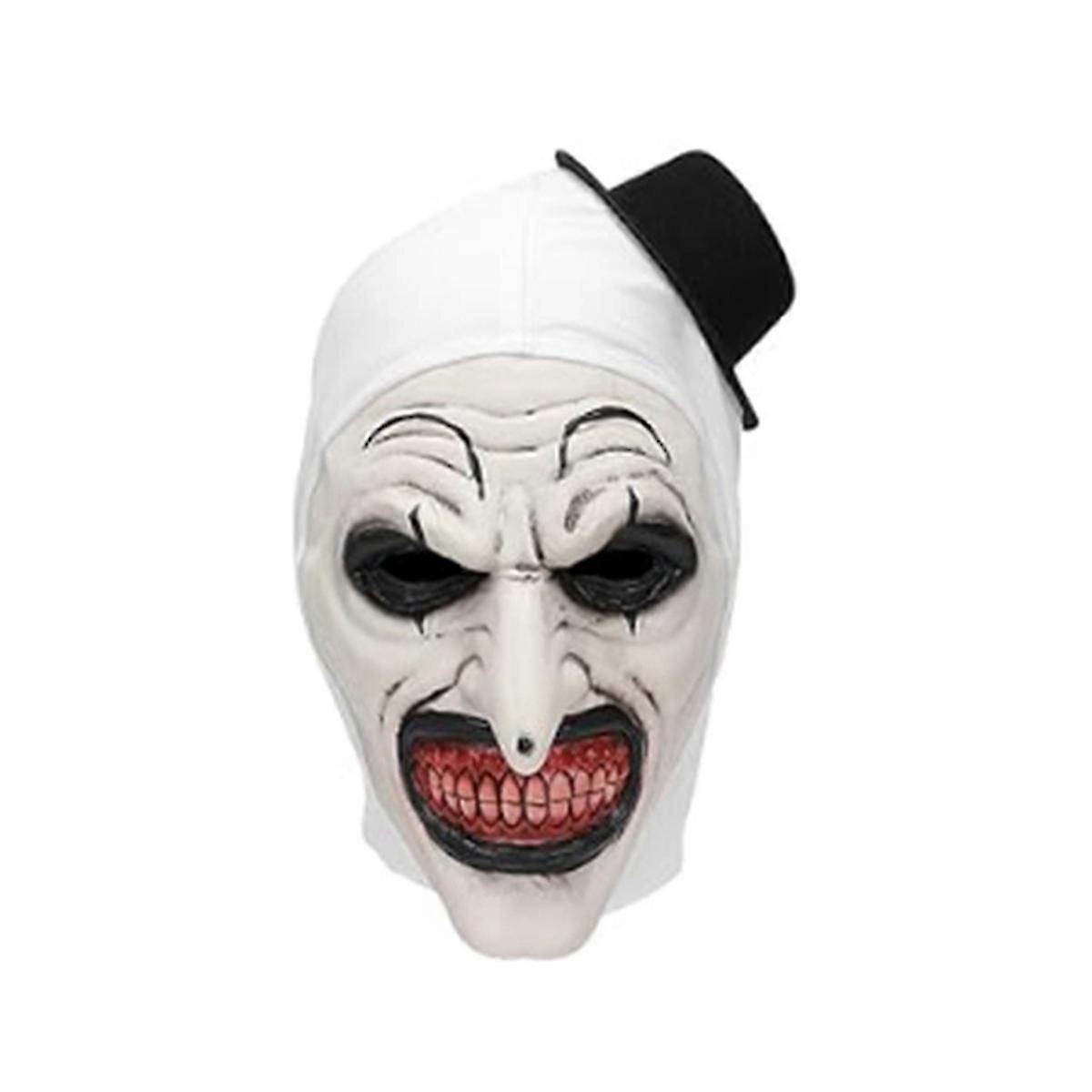 Halloween Terrifier Mask Killer Clown Mask Scary Joker Costume ...