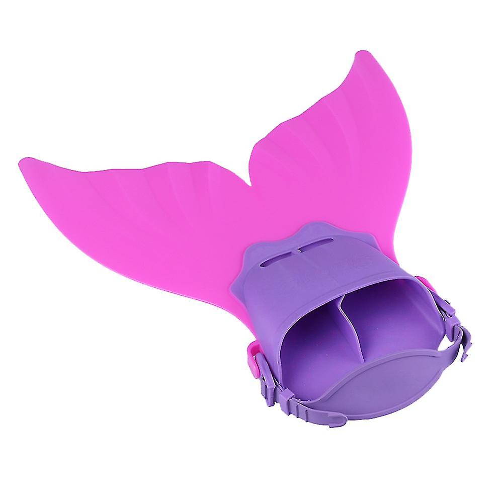 Kids Mermaid Fin Flippers For Swimming For Girls Adjustable Toddler ...