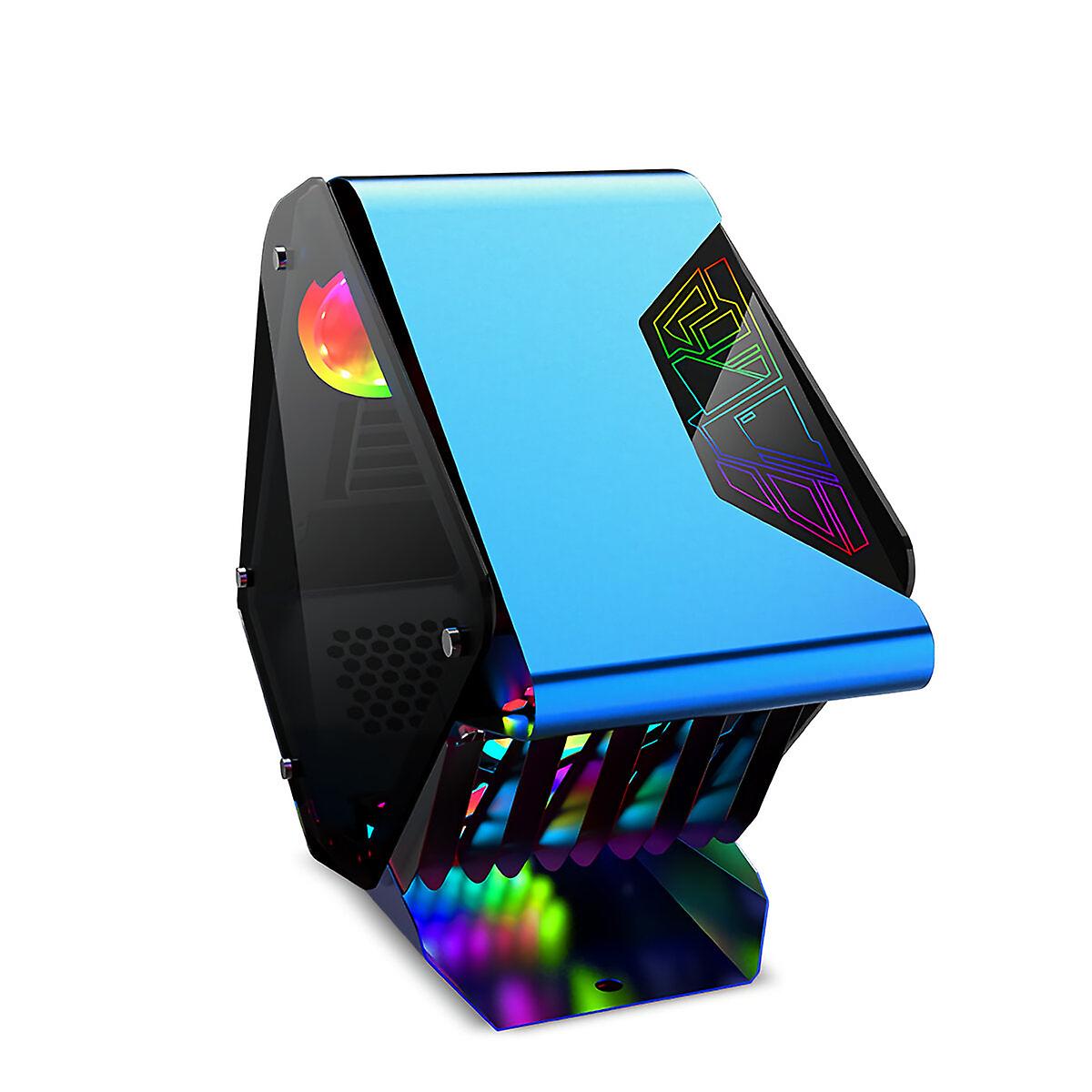 Little Monster Rgb Computer Case Cpu M-atx Water Cooling Double-sided ...