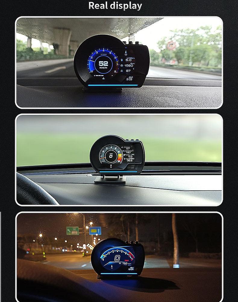 Ap-6 hud display obd+gps speedometer smart on-board computer with ...