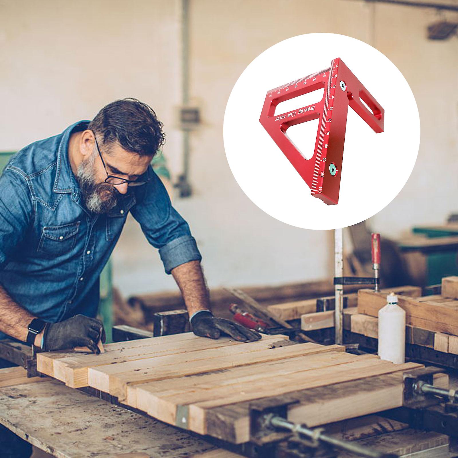 Multi Angle Measuring Ruler, Triangle Ruler Scriber Woodworking Square ...