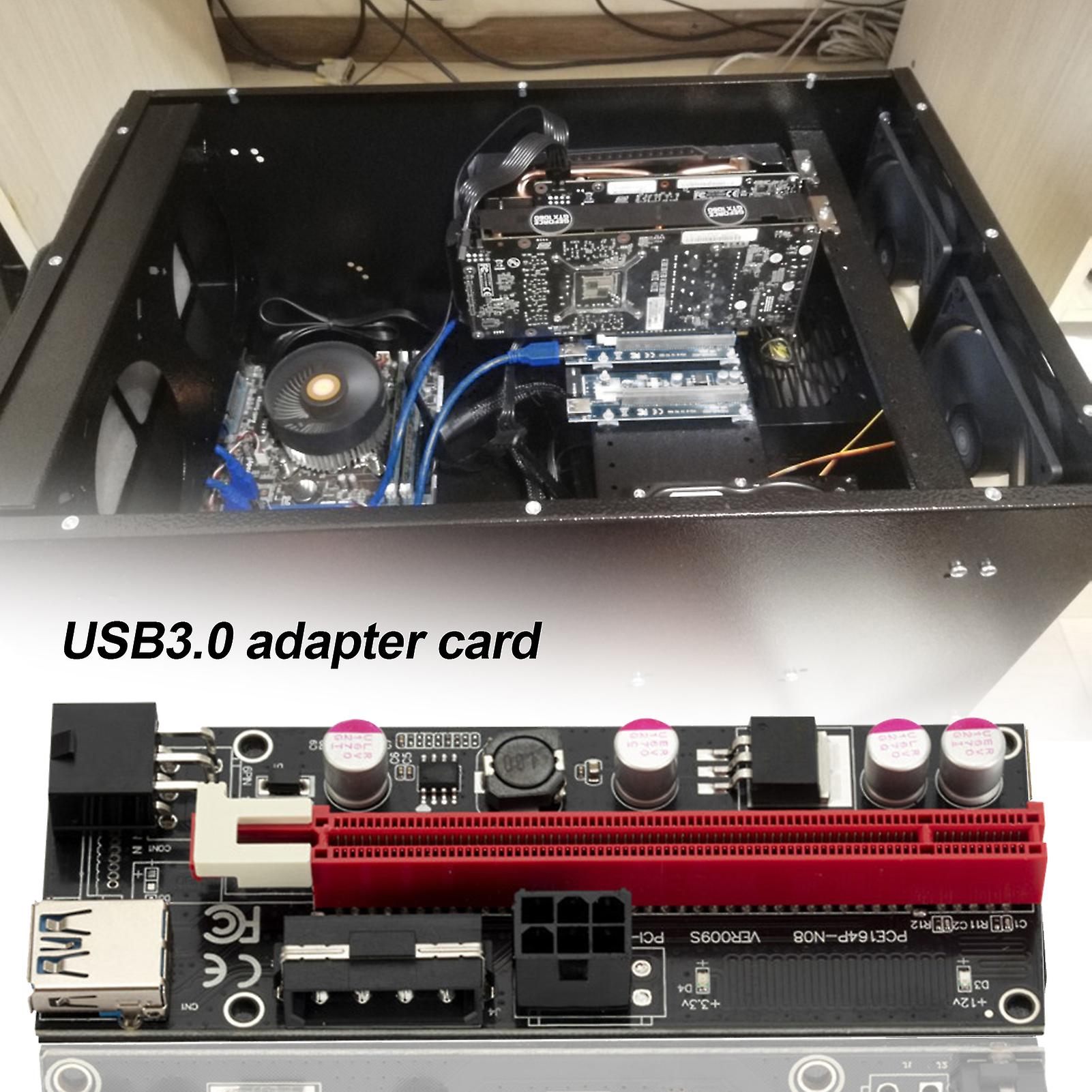 Riser Card Good Conductivity Efficient PCB VER009S USB 3.0 1X to 16X ...