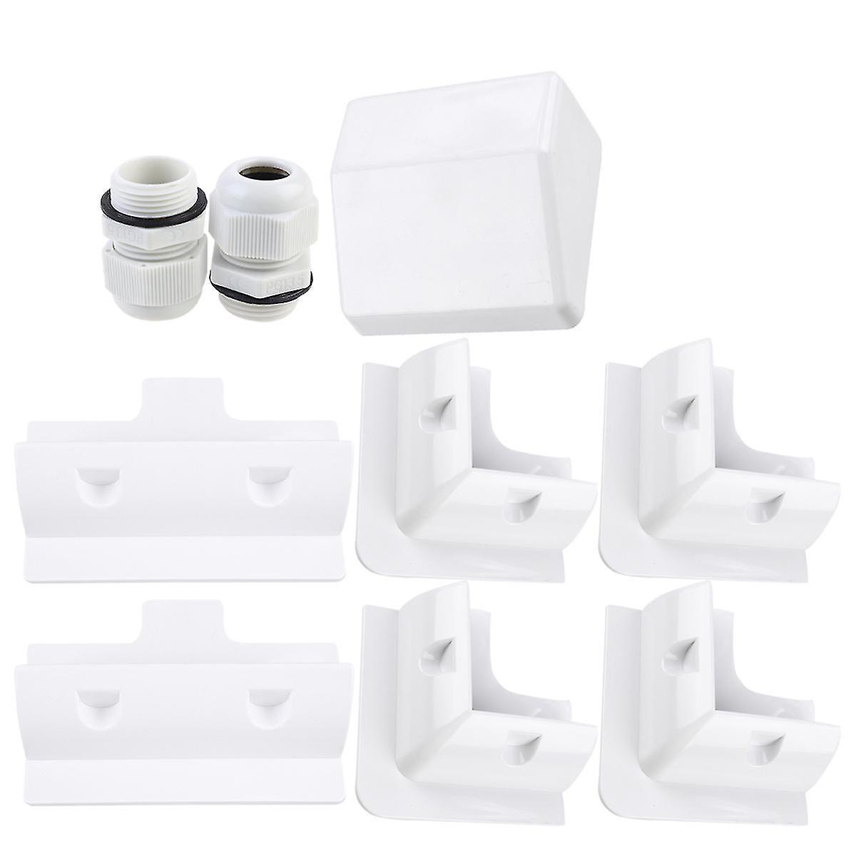 15X9cm white 7pcs abs plastic solar panel holder for rv yacht solar ...