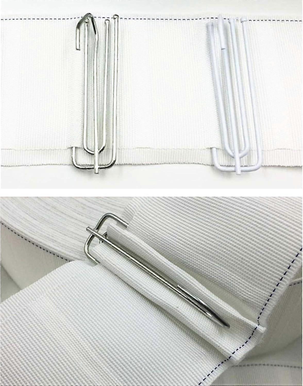 40 Pack Curtain Hooks Metal Curtain hooks Pinch Pleat Hooks Curtain ...