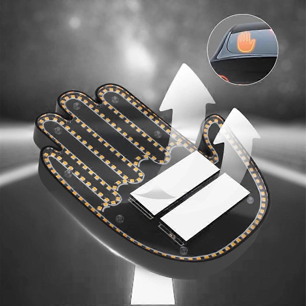 Gesture LED Funny Car Finger Light with Remote Gesture LED Funny Back ...