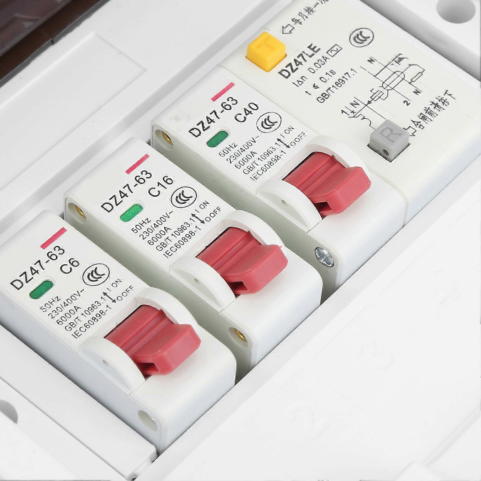 Fuse Box 2 Way 40A 30mA RCD + 2 MCB Power Supply Garage Residential ...