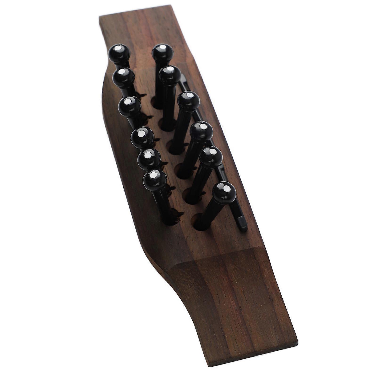 15Pcs Set 12 String Guitar Rosewood Bridge Guitar Bridge Nut Saddle ...
