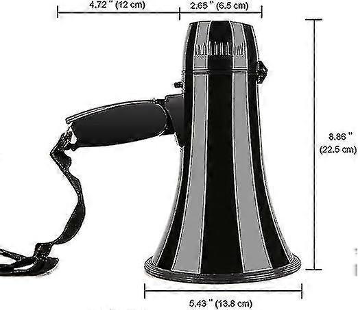 Portable Megaphone Bullhorn 20 Watt Power Megaphone Speaker Voice And ...