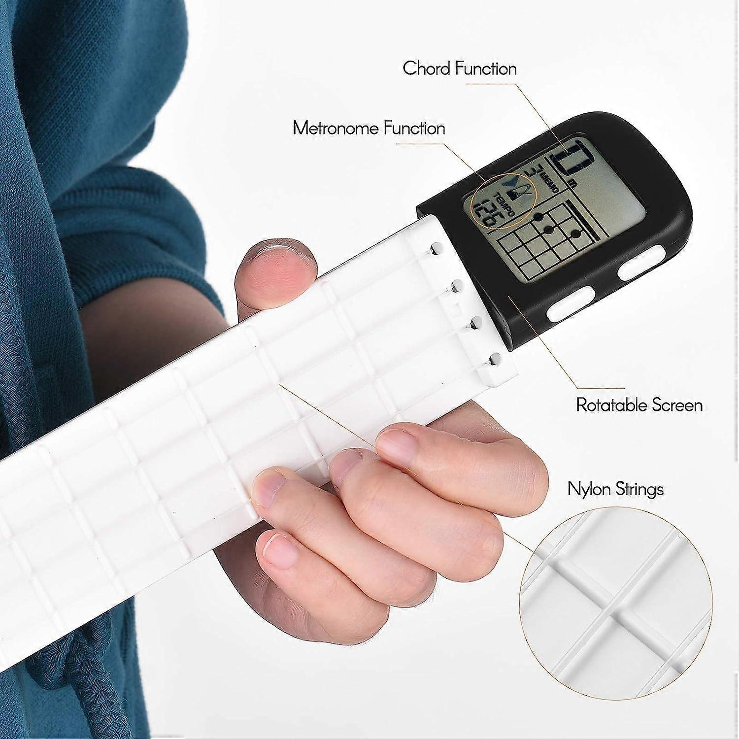 Pocket Ukulele Portable Ukulele Chord Trainer Uke Fingering Practice ...