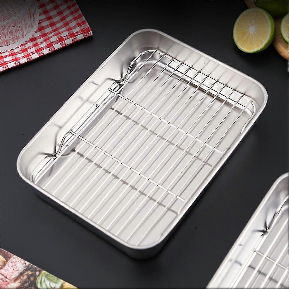 Metal Tray Cookie Sheet Rack Bbq Tray Rectangular Baking Tray Cake ...