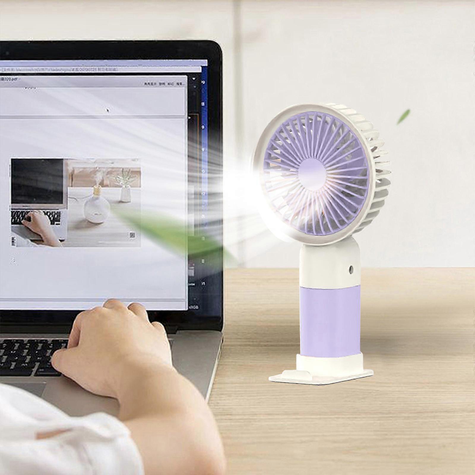 New Usb Handheld Fan With Fan Base- Vertical Blowing-mini Desktop ...