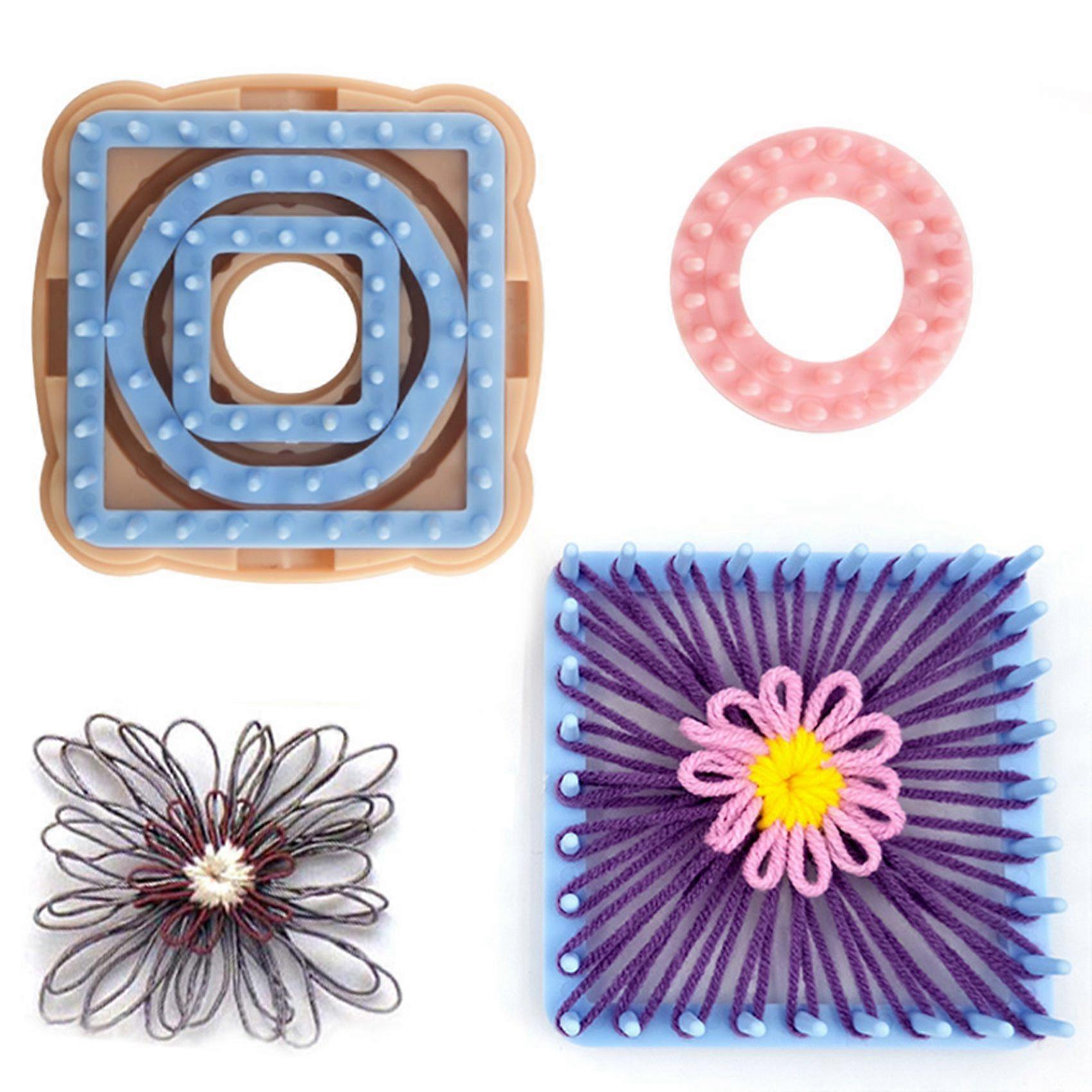 Flower Knitting Machine Kit DIY Wool Flower Machine Loom Tool Set ...