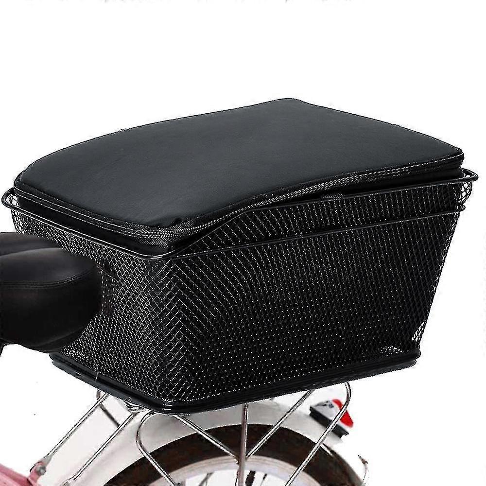 Rear Bike Basket Large Capacity Metal Wire Bicycle Basket Waterproof ...