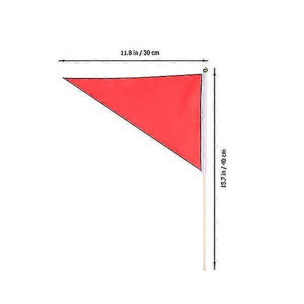 20 Pcs Banner Flags Red Marking Flags Surveyor Flags Boundary Flags ...