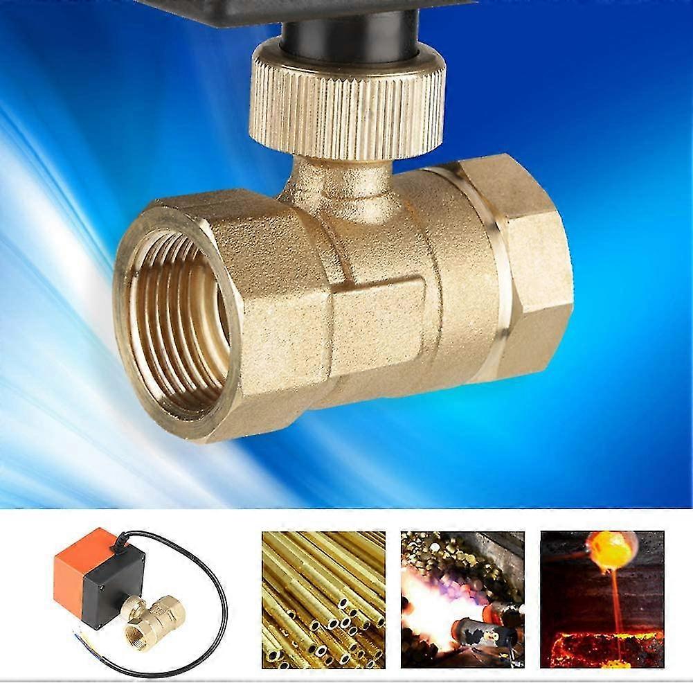 Valve At; Motorized Ball, Brass Motorized Ball In Brass With 2 Way G3/4 ...