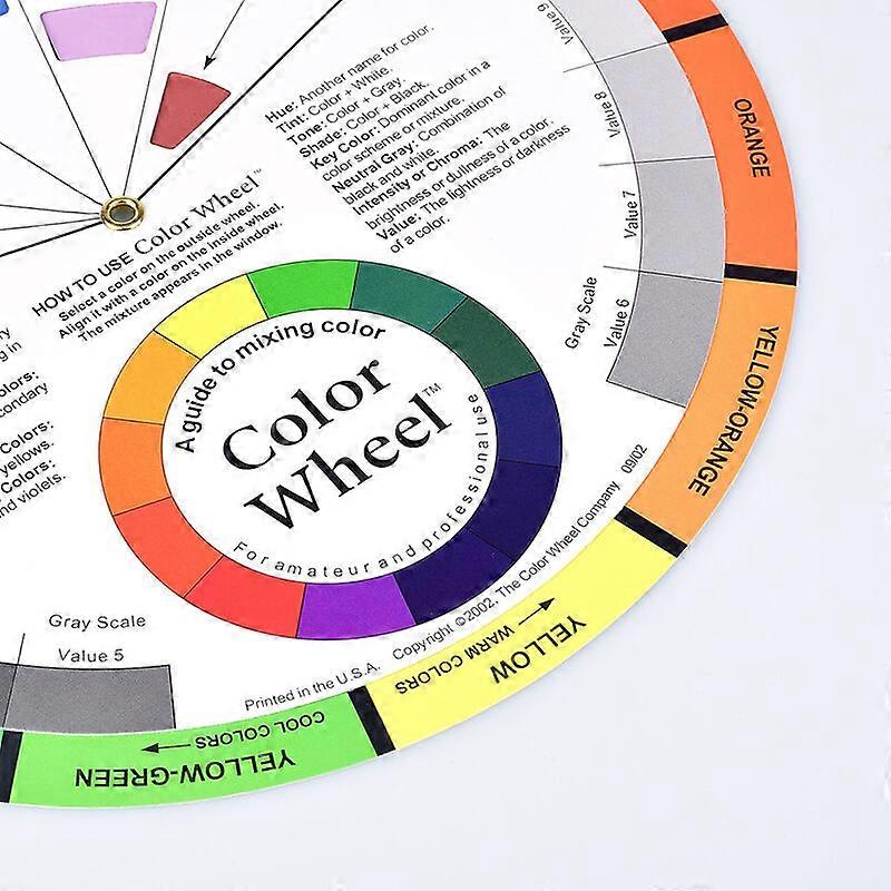 Color Circle Disc Color Wheel, Paint Mixing Learning Guide Art Class ...