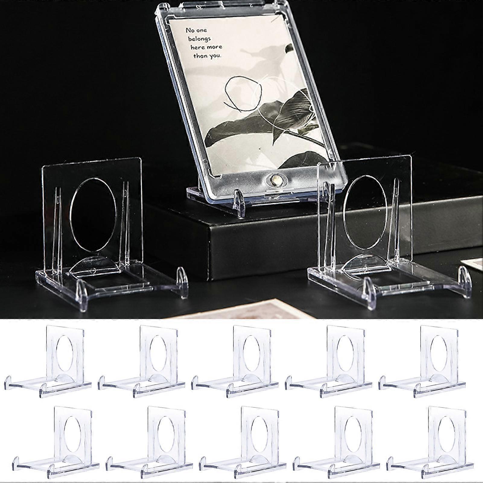 10Pcs Display Stand Adjustable Acrylic Plate Stand Set Transparent ...