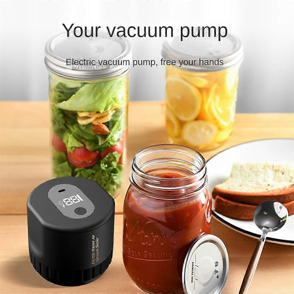 Electric Mason Jar Vacuum Sealer Kit Cordless Automatic Jar Sealer Set ...