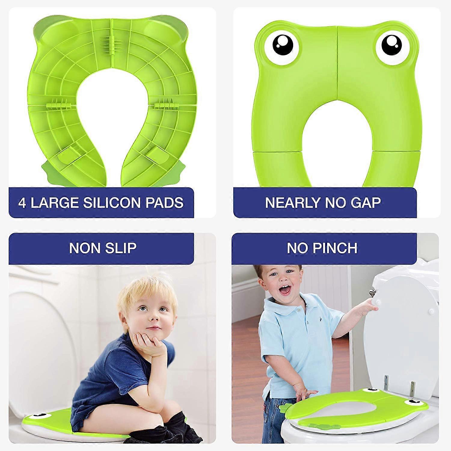 Folding portable potty training toilet lid liner, portable and reusable ...