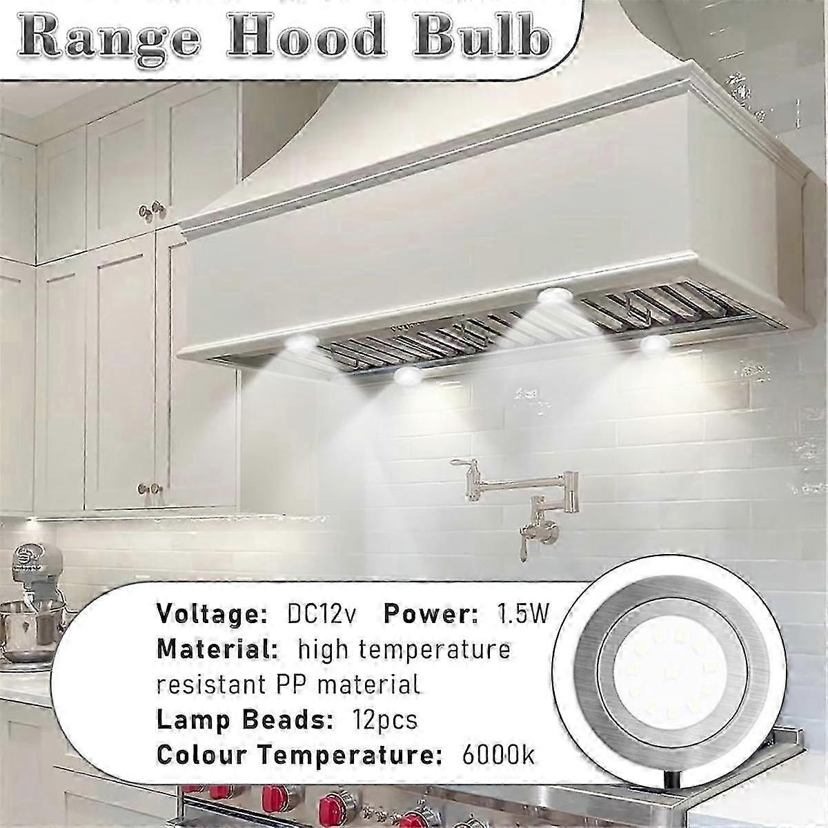 2Pack1.5W Range Hood Light Bulbs,12VDC Kitchen Cooker Hood Light Bulbs ...