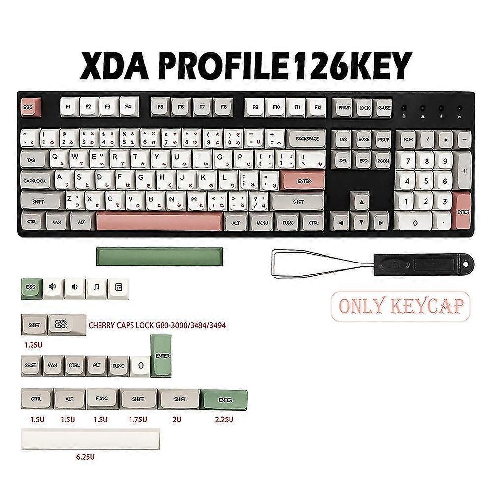 126 set 9009 Retro Xda Profile Keycap For Mechanical Keyboard Diy Pbt ...