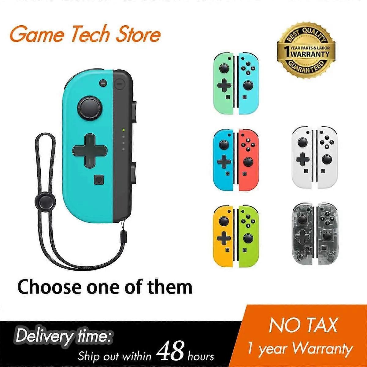 Joycon Controller with Strap,Joy Con for Nintendo Switch Support Wake-up Function,L/R Switch ...