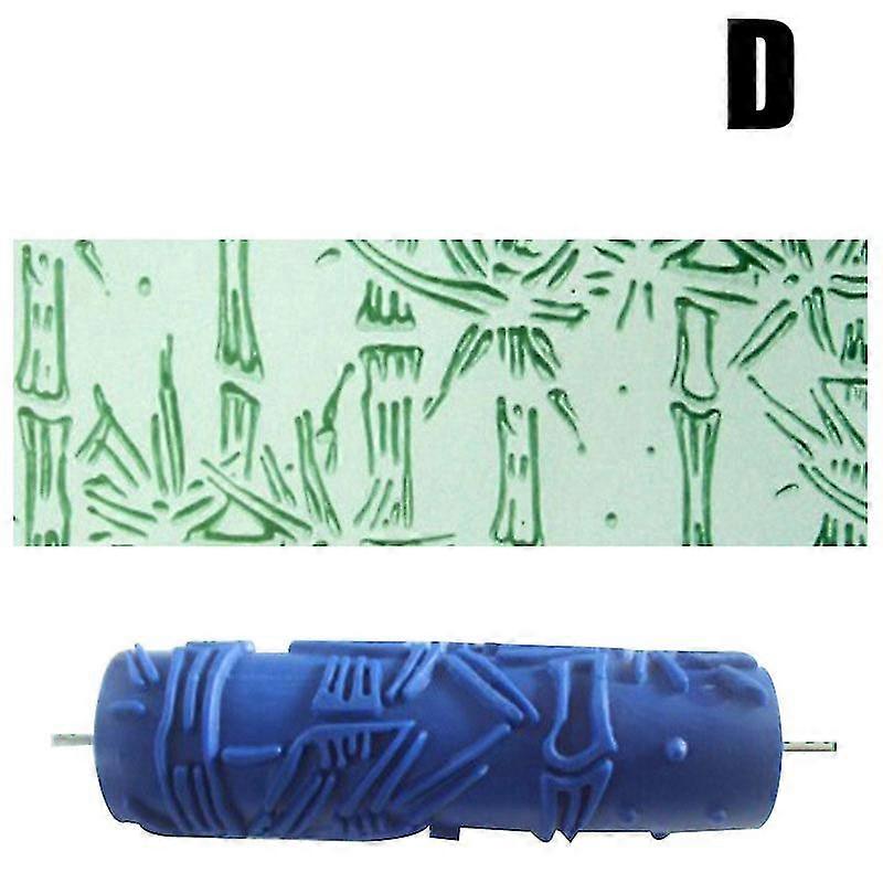 7 Inch Rubber Printing Pattern Roller Wall Paint Rubber Roller Embossed ...