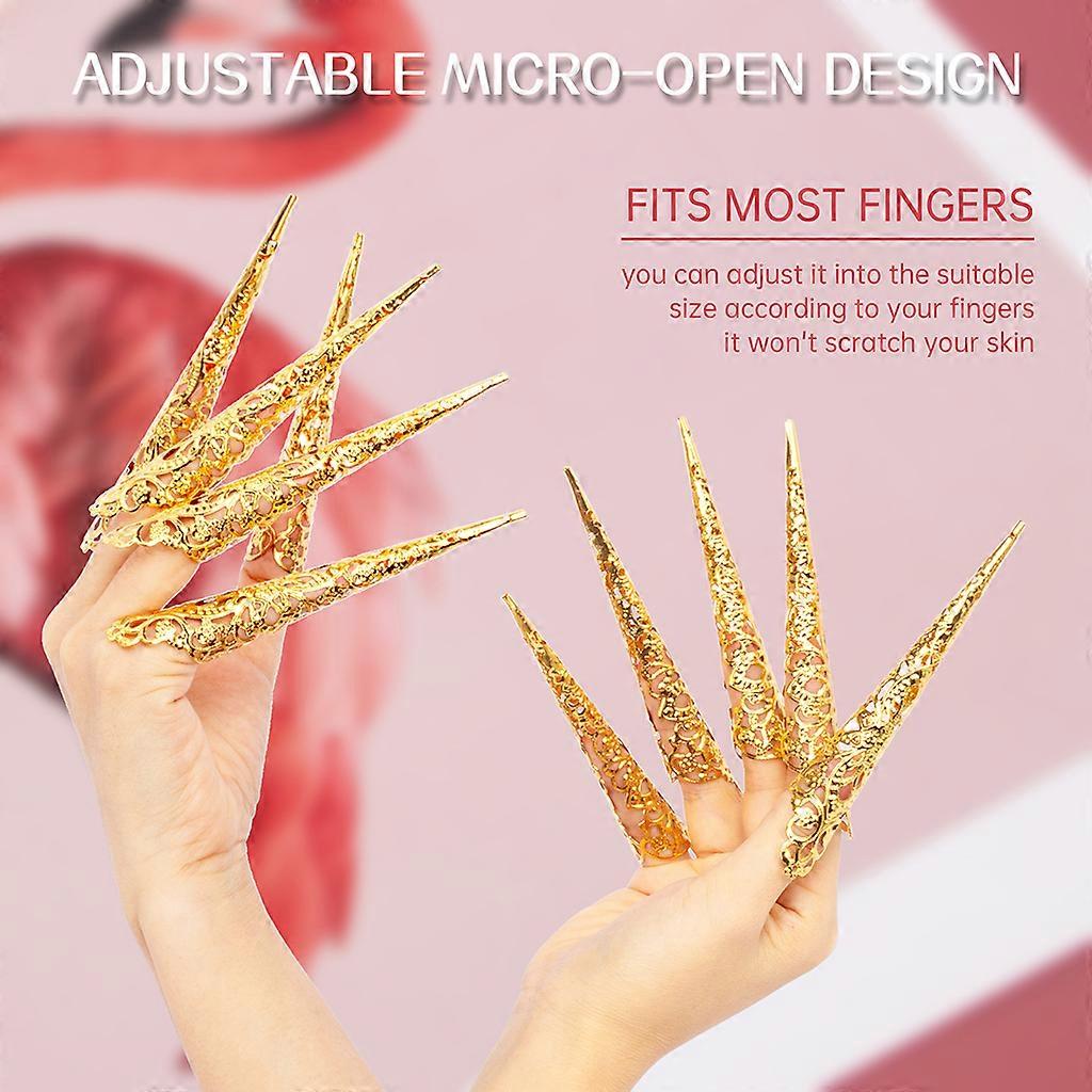 Ancient Queen Fingernail Claw Nail Ring Queen Costume Claws Knuckles ...