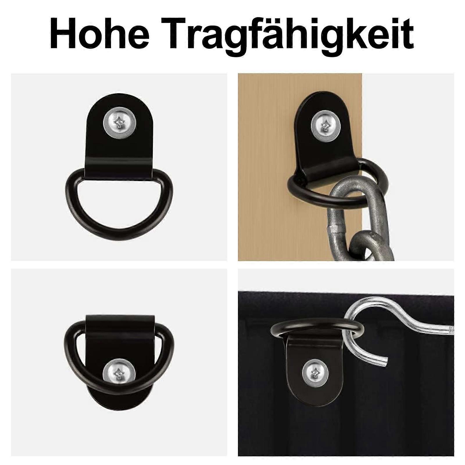 Rustproof D-Ring Tie Down Anchors, Heavy Duty Steel Surface Mount ...