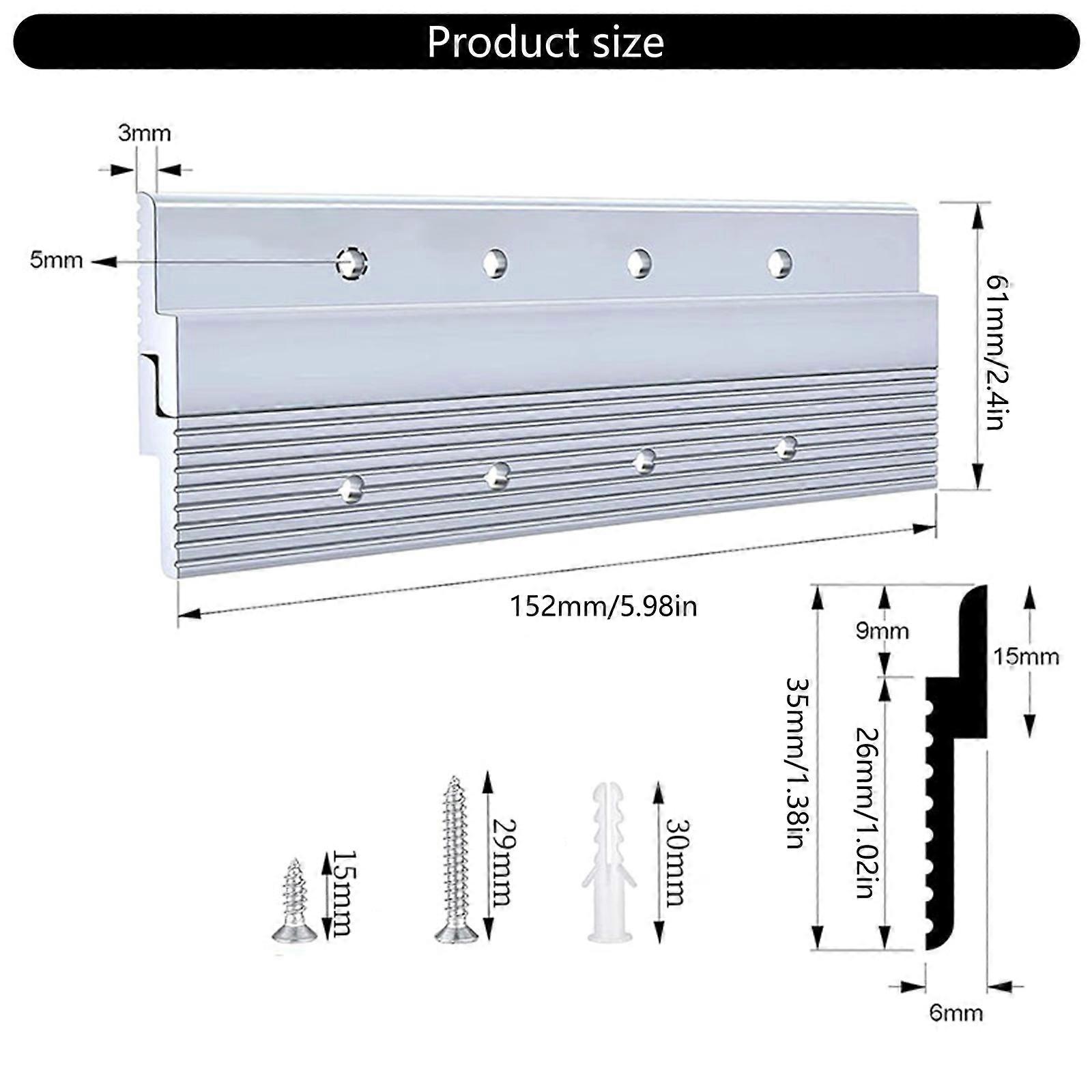 Heavy Duty Aluminum Z Clamps Interlock Wall Mounting Brackets French ...