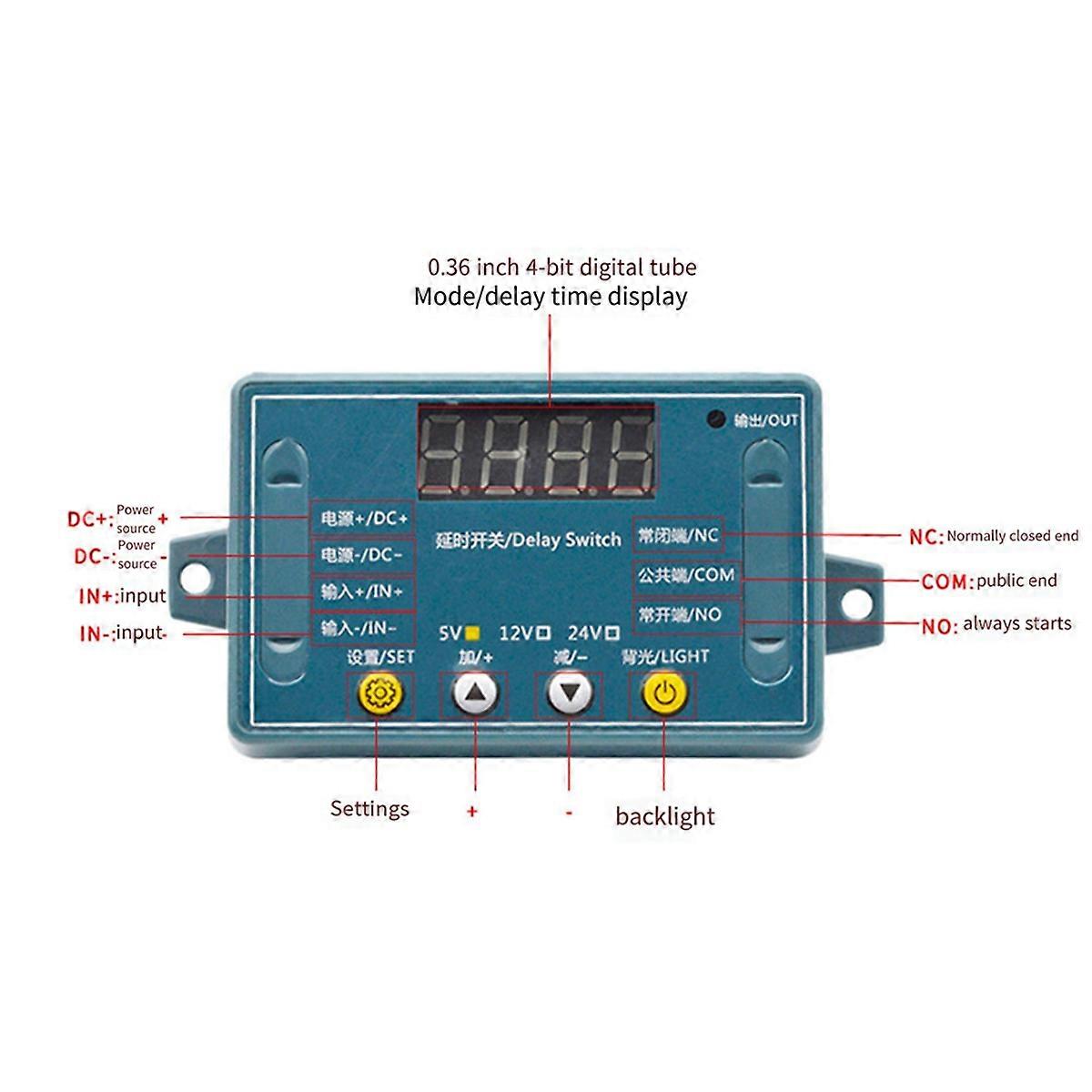32 Modes LED Digital Timming Trigger Timer Control Switch Pulse Cycle ...