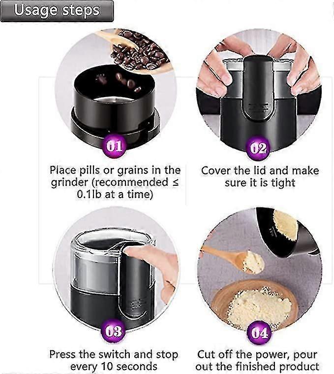 Electric Pill Crusher Grinder, Grind The Medicine And Vitamin Of ...