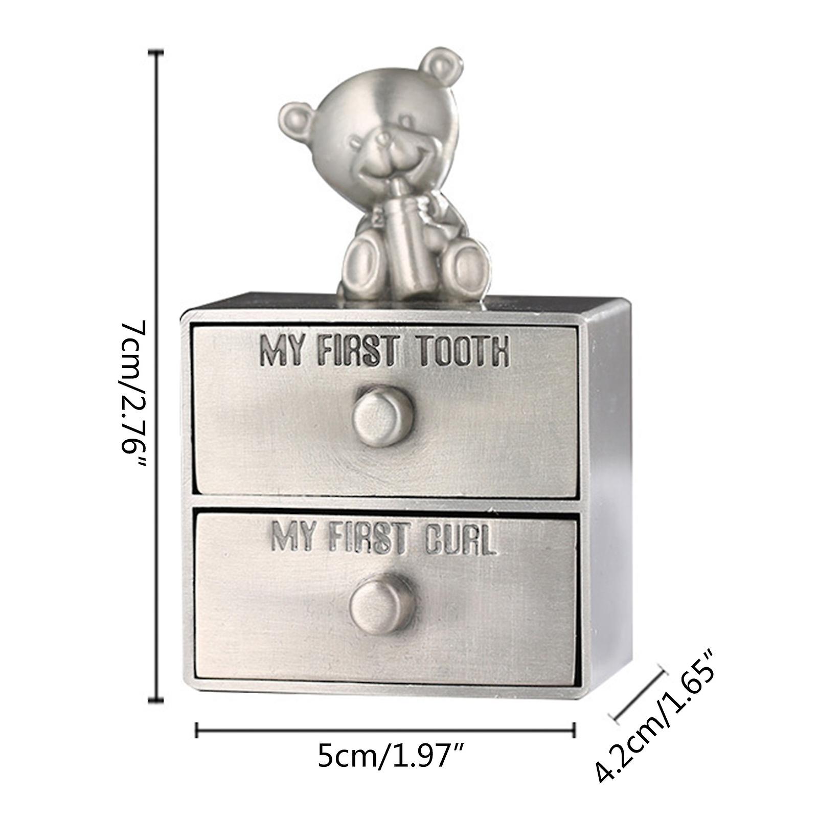 My First Tooth And My First Curl Storage Box Keepsake Boxes Organizer ...
