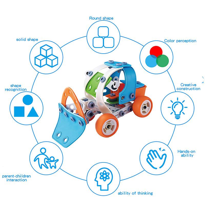 Assembling Engineering Vehicle Children Diy Disassembly And Screwing ...