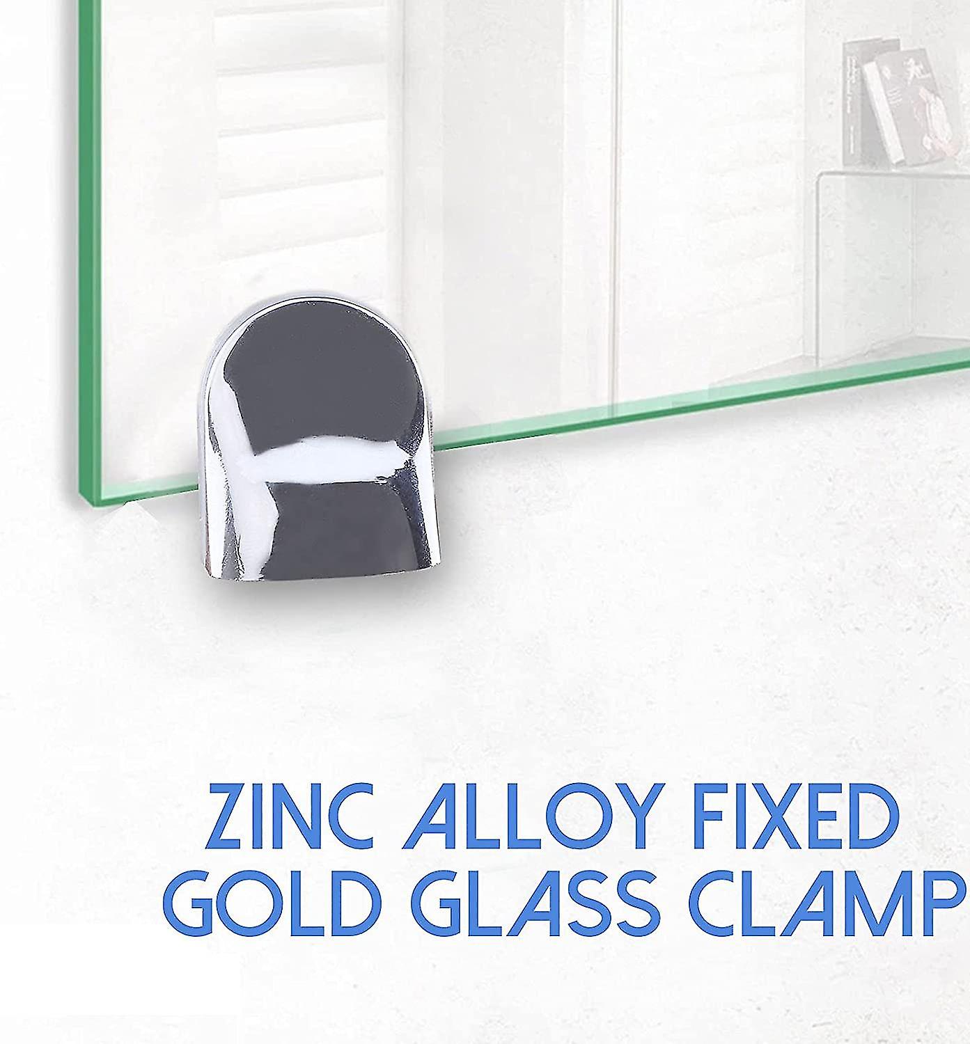 4 Parts Adjustable Glass Shelf Bracket Glass Shelf Bracket Adjustable ...