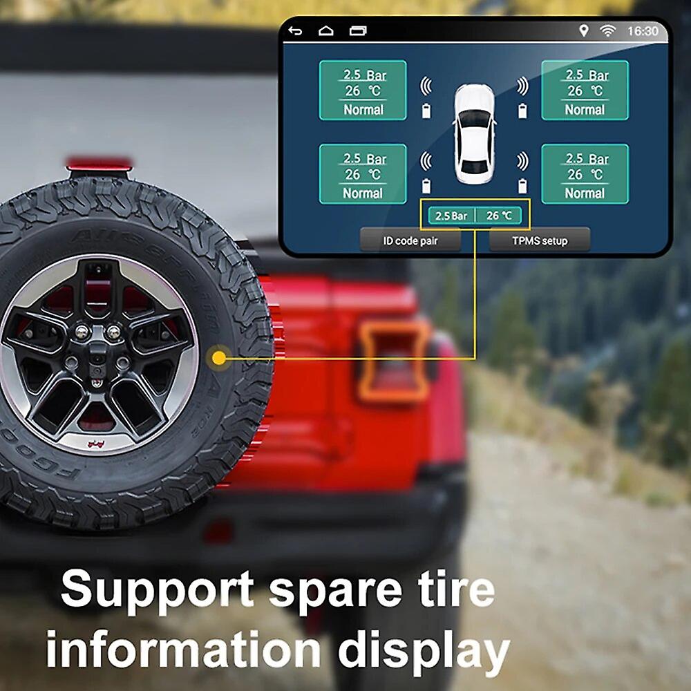 Usb Tmps Android Navigation Alarm System Usb Android Car Tpms With 4 Sensors Tire Pressure