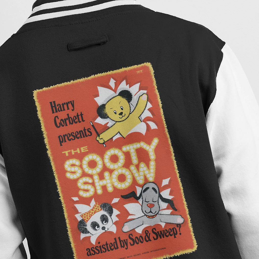 Sooty Show Retro Poster Kid's Varsity Jacket | Fruugo US
