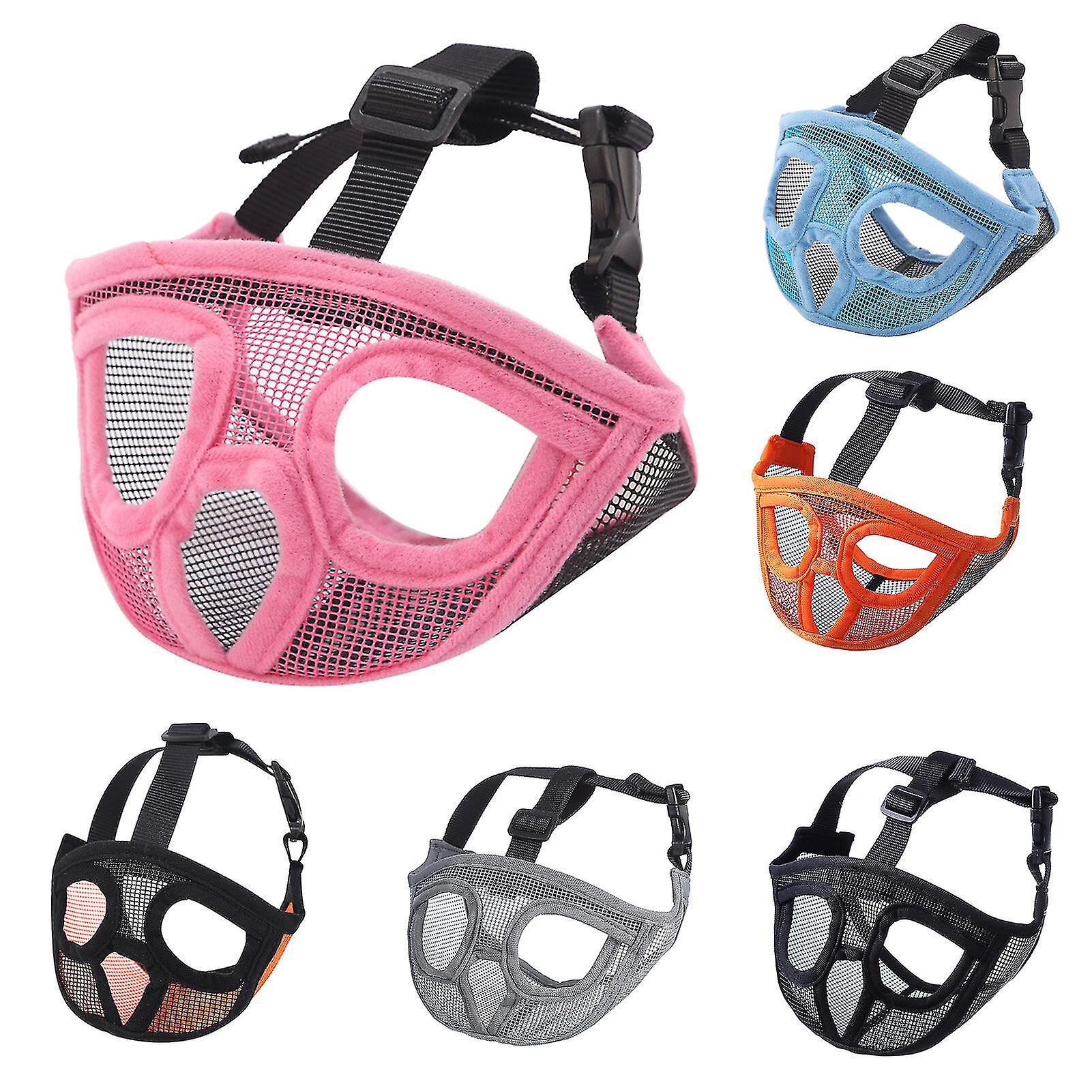 Short Snout Dog Muzzle Bulldog Muzzle Drinkable Adjustable Breathable ...