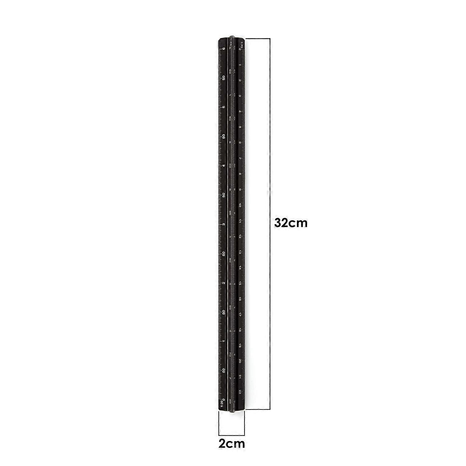 Architectural Scale Ruler, Aluminum Triangular Scale Ruler Metric 1:20 ...