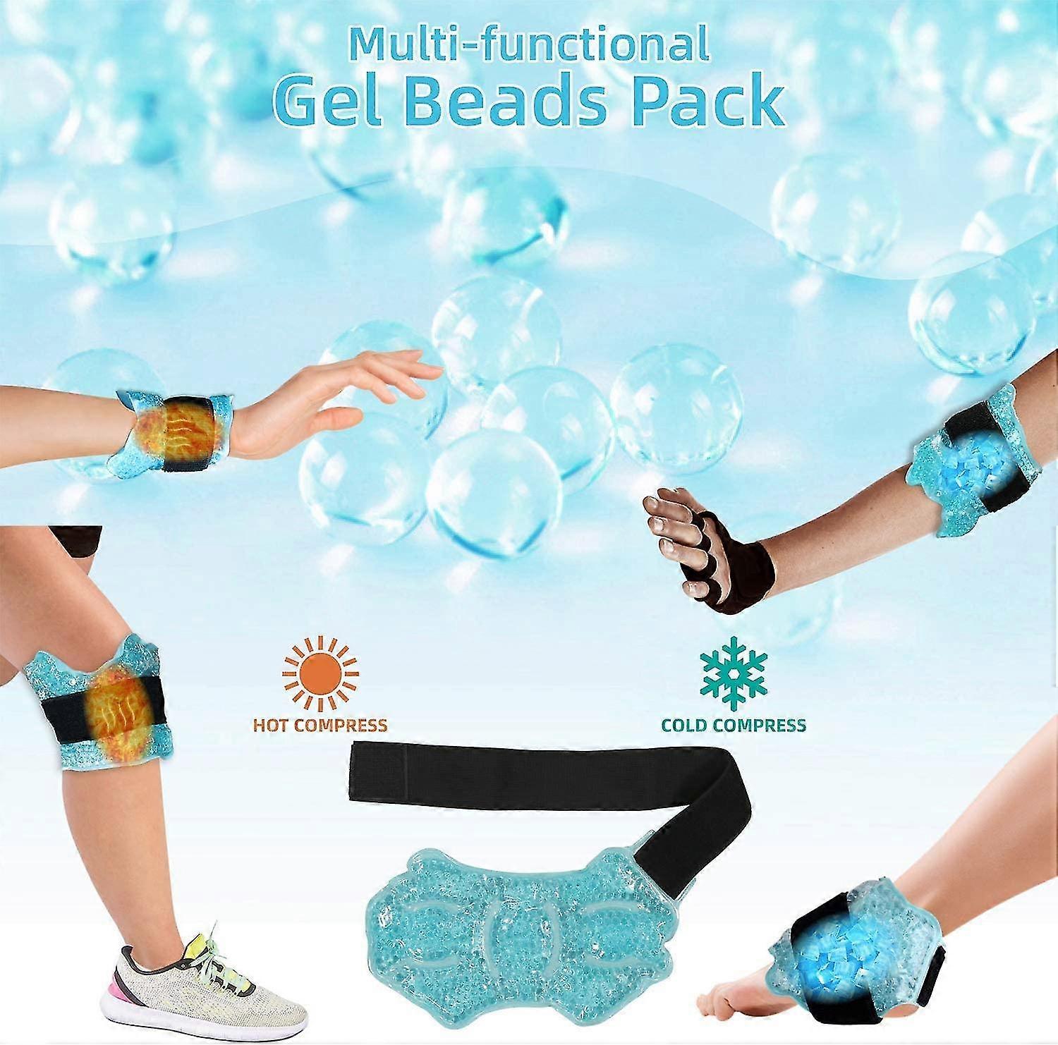 Ankle/sport Foot Ice Pack, Hot And Cold Ice Gel Pack With Adjustable ...