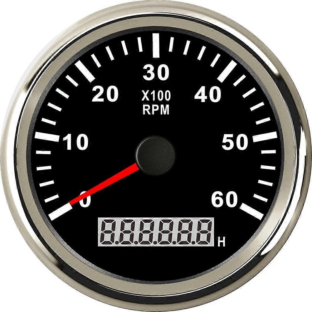 85mm Boat Tachometer 0~6000 RPM Tacho Gauge Meter Gauge Digital ...