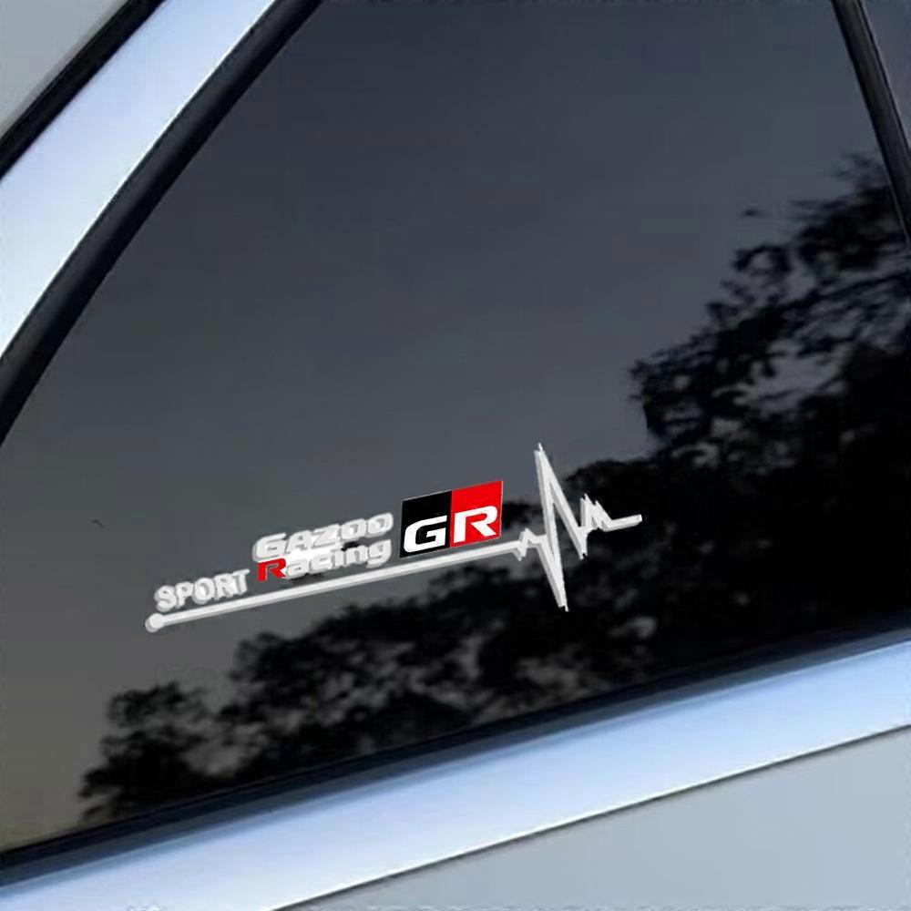 GR Sport Sticker Gazoo Racing Car Triangle Window Glass Decoration for ...