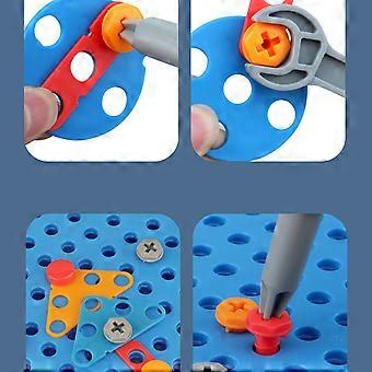 3d Dinosaur Puzzle Drill Tool Box Educational Diy Plug In Game Drill ...